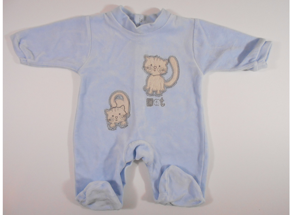 Pyjama velours chat - Baby C - Pyjamas | Mon Petit Doudou