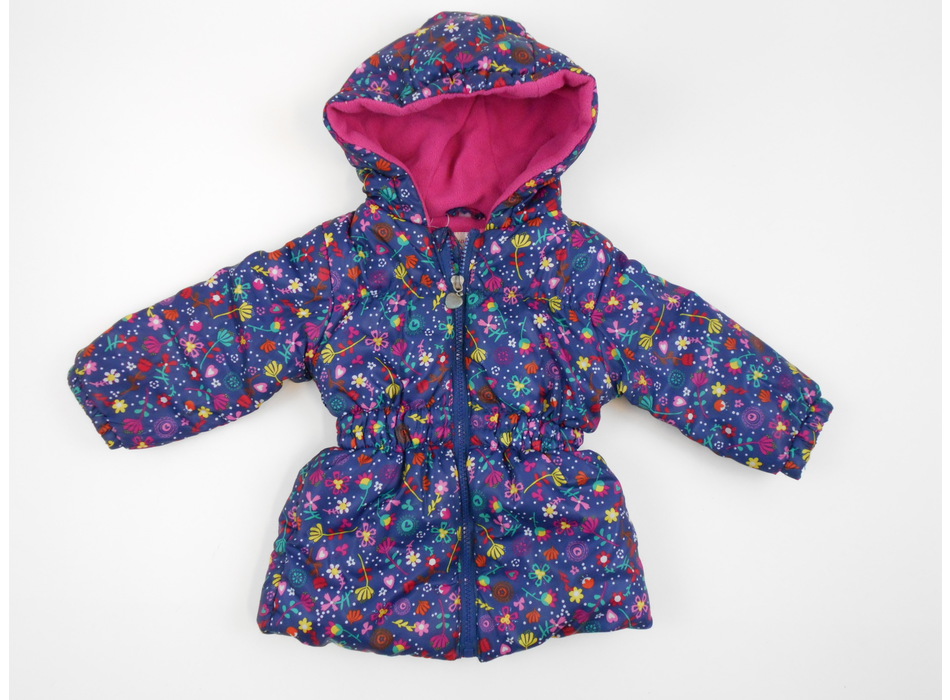 Manteau bleu à fleurs - Zeeman - Manteaux | Mon Petit Doudou