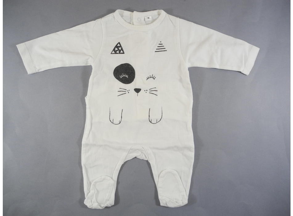 Pyjama coton blanc Chat - Pyjamas | Mon Petit Doudou