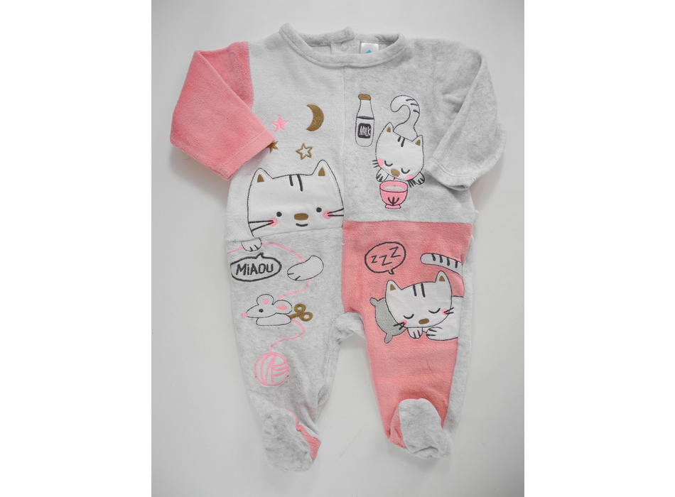 Pyjama velours Chats - Tex - Pyjamas | Mon Petit Doudou
