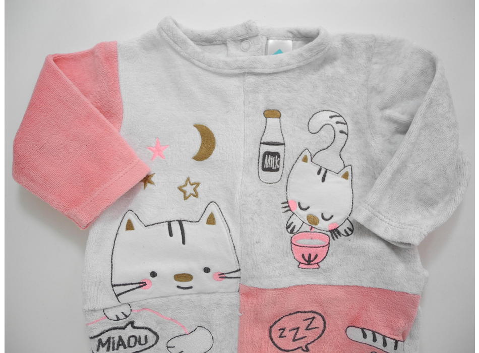 Pyjama velours Chats - Tex - Pyjamas | Mon Petit Doudou
